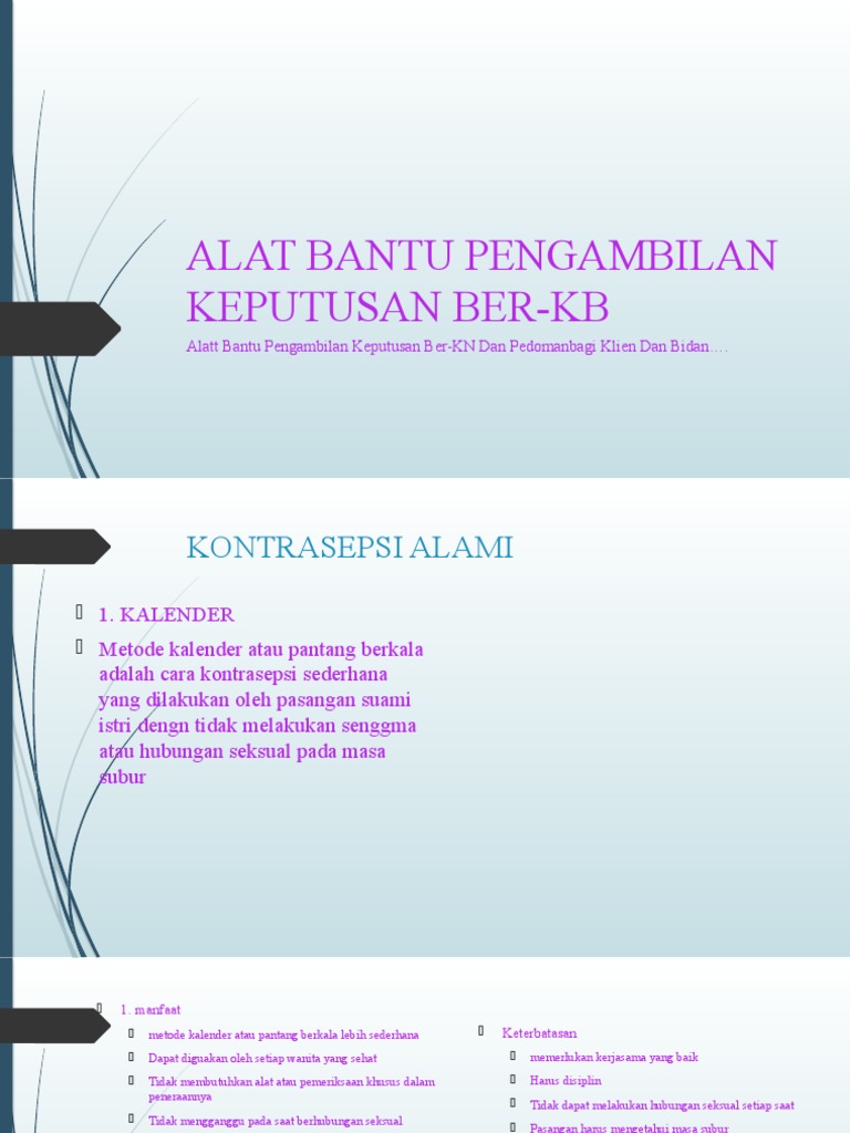 Alat Bantu Pengambilan Keputusan Ber-Kb | PDF