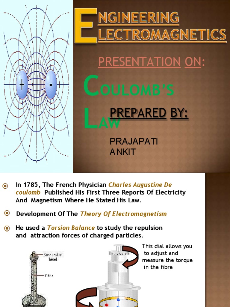 Coloumb_s Law slides pptx | PDF | Force | Electric Field
