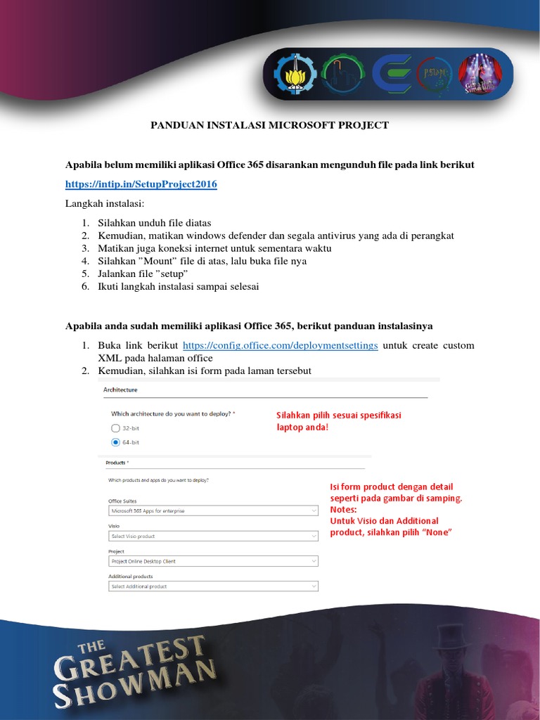 Panduan Instalasi Microsoft Project | PDF