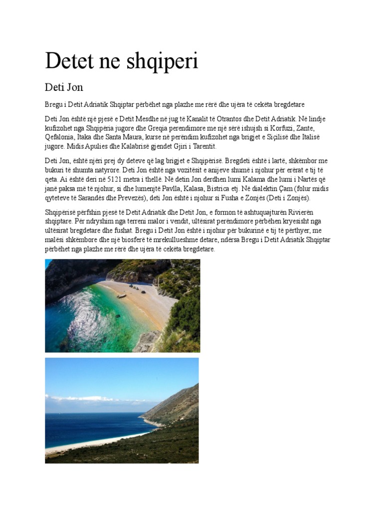 Detet Ne Shqiperi | PDF