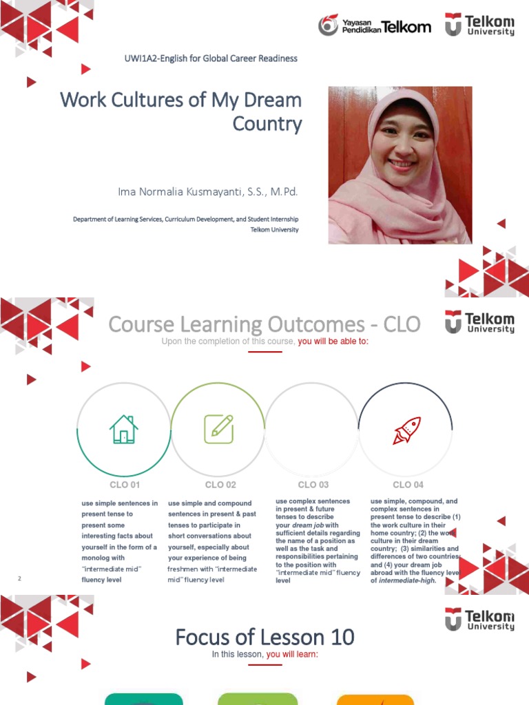 English Course: Work Cultures & Dream Countries | PDF | Clause ...