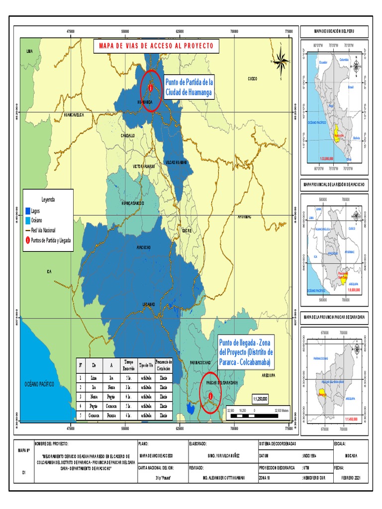 Mapa Vías de Acceso | PDF