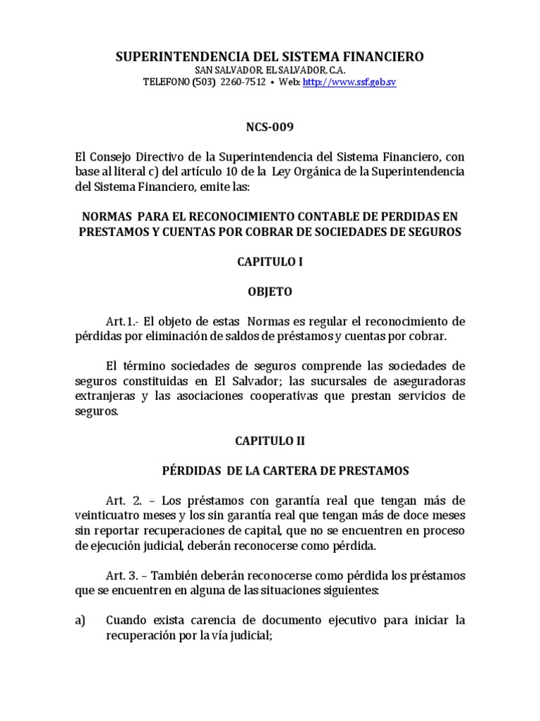 Normas Contables para Sociedades de Seguros | PDF