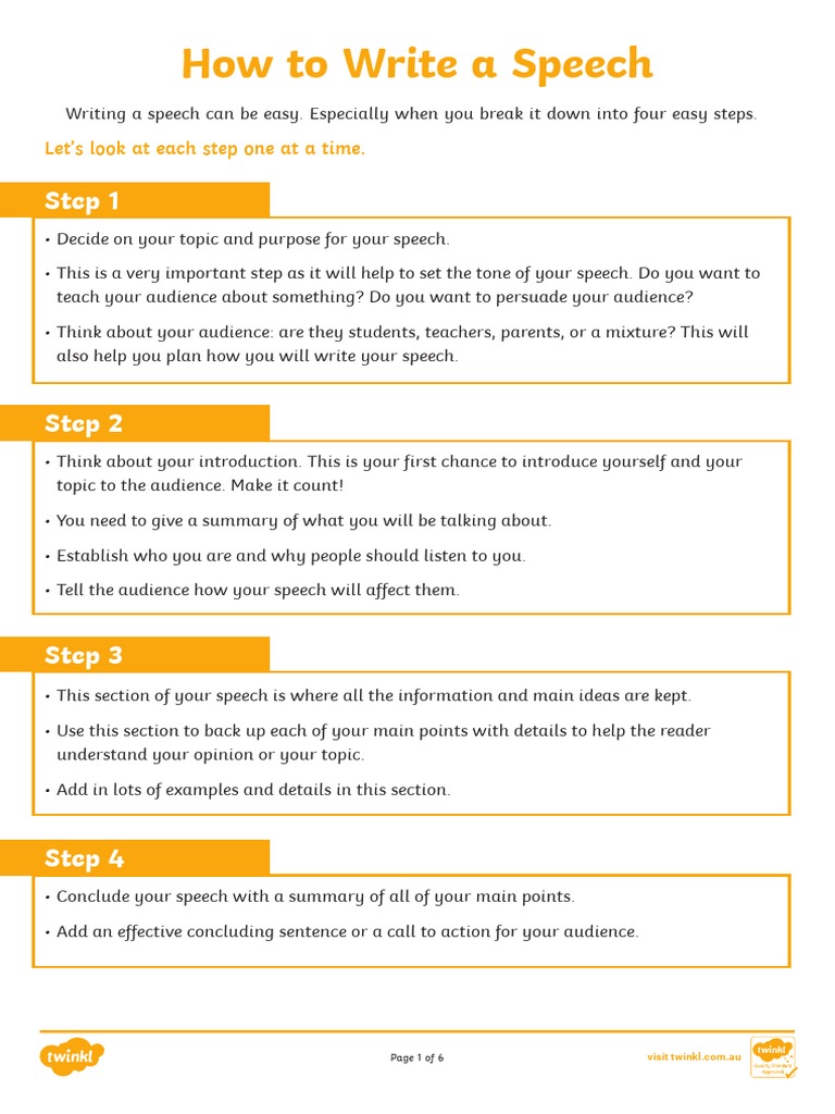 Au L 1626931954 How To Write A Speech - Ver - 2 | PDF