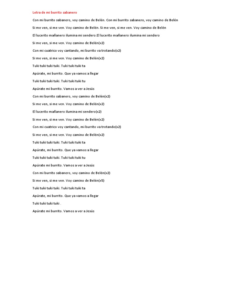 Letra de Musica | PDF