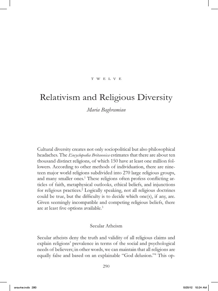 Relativism and Religious Diversity | PDF