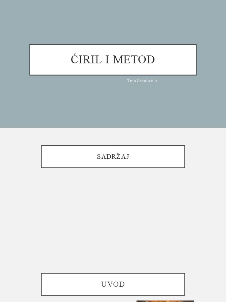 Ćiril I Metod | PDF
