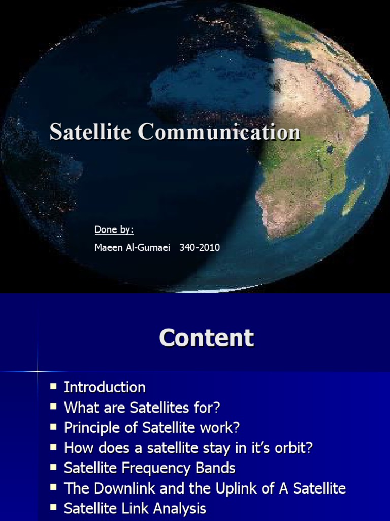 Understanding Satellite Communication Basics | PDF | Communications ...