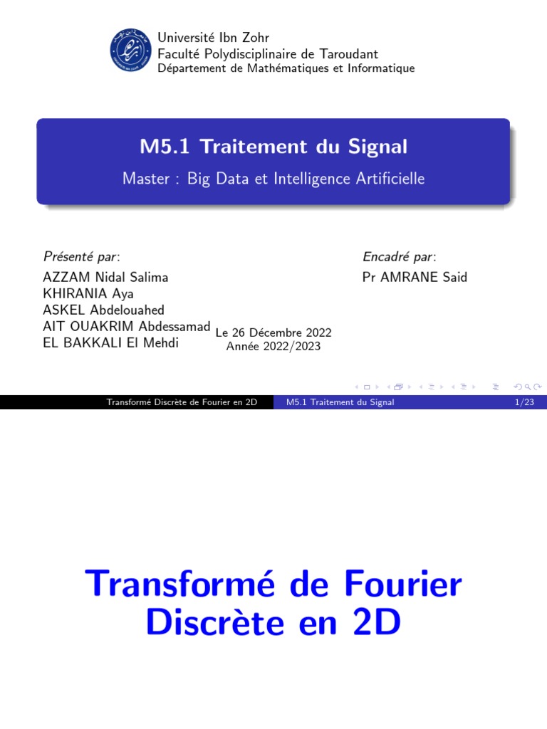 Traitement Signal | PDF