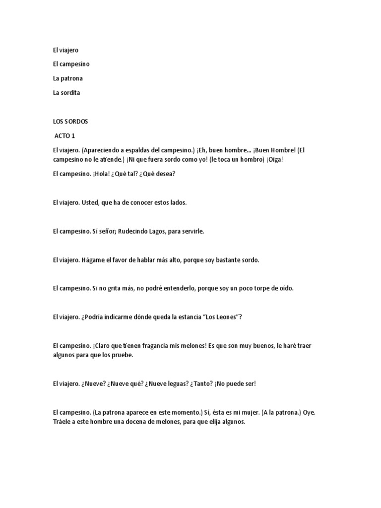 Obra de Teatro | PDF