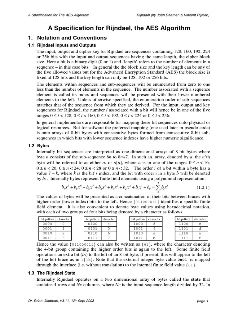 Rijndael Implementation Pdf