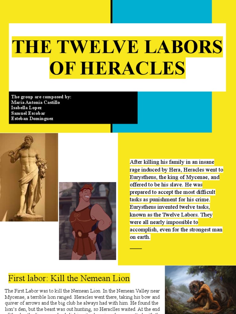 The Twelve Labors of Heracles 2 | PDF | Ancient Greek Religion | Greek Gods