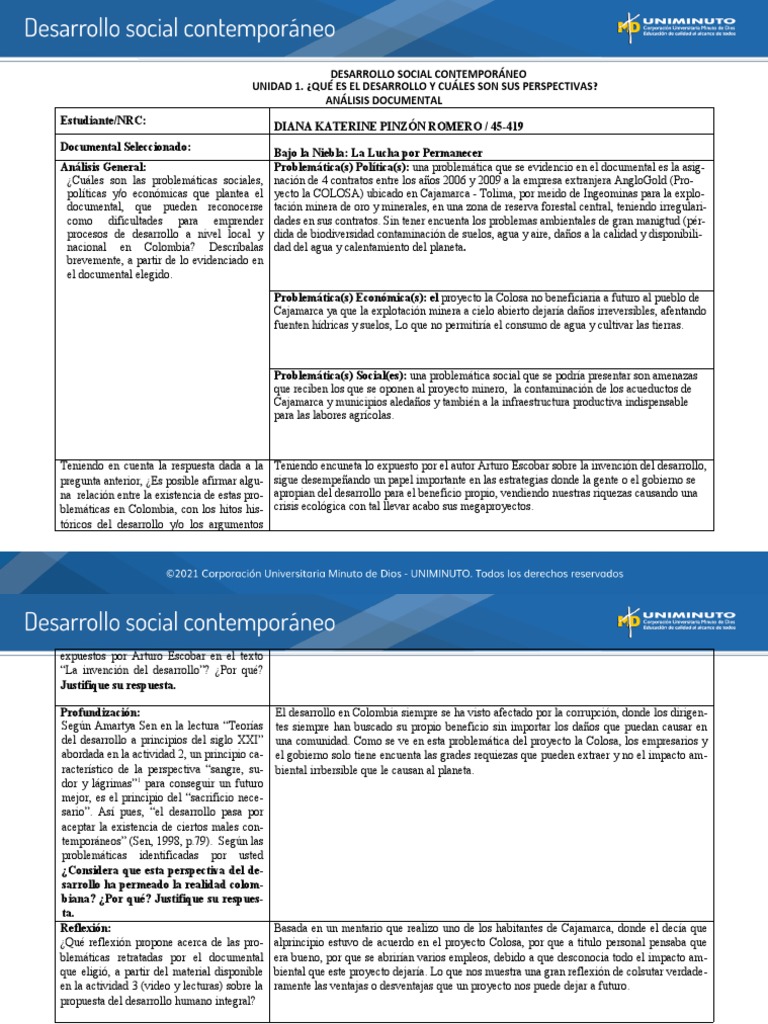 Bajo La Niebla La Lucha Por Permanecer | PDF