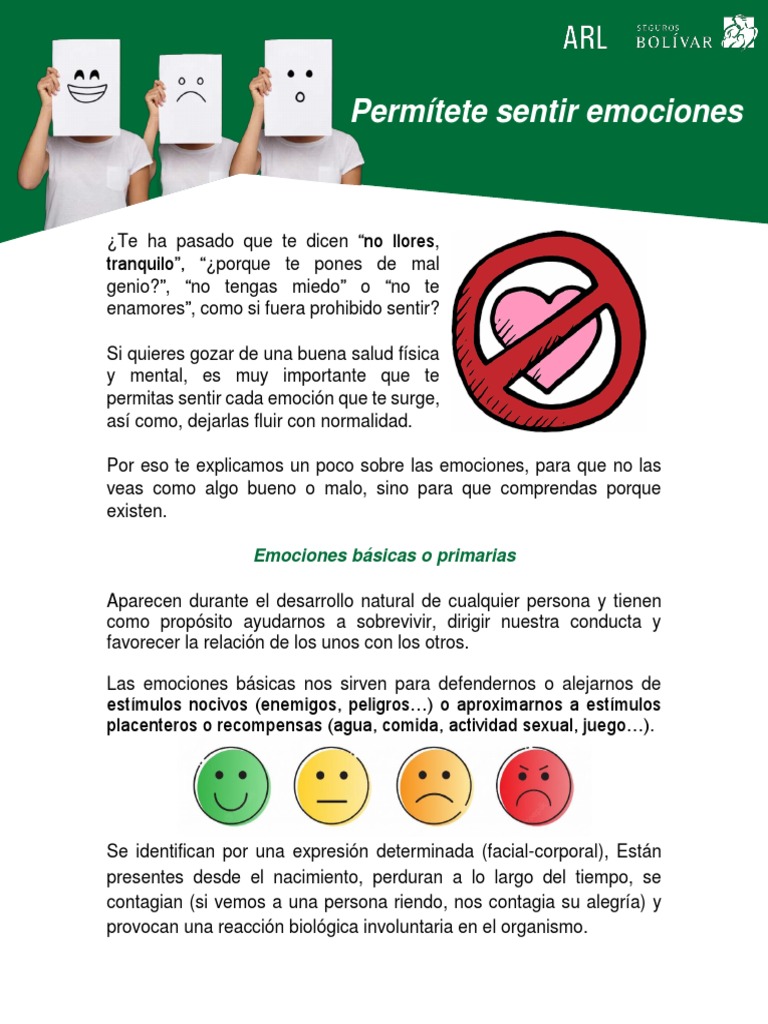 Permítete Sentir Emociones | PDF | Las emociones | Temor