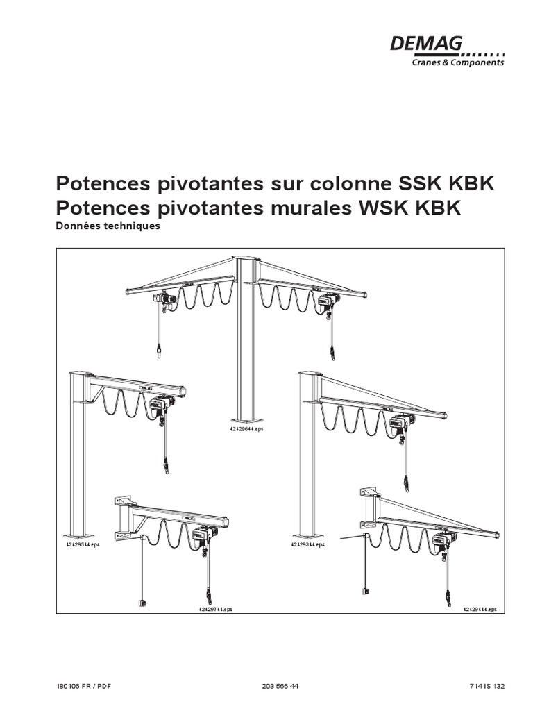 Potences Pivotantes KBK : Caractéristiques Techniques | PDF