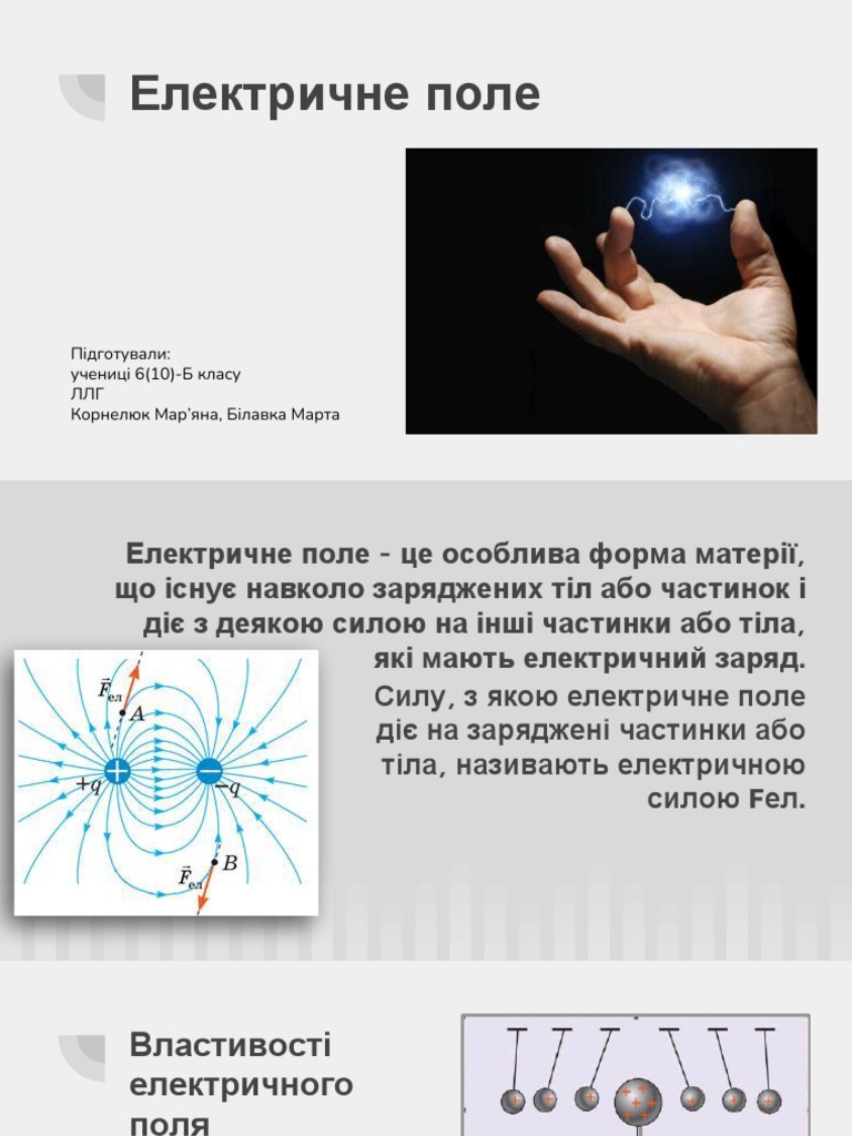 Електричне поле | PDF
