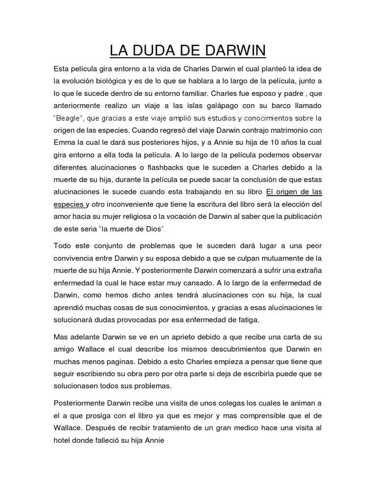 La Duda de Darwin | PDF