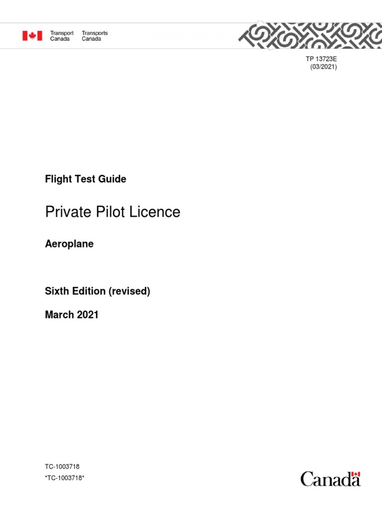 PPL FLT Test Guide | Download Free PDF | Flight Instructor | Flight Test