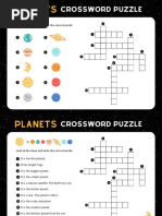 Astronomy Word Scramble | PDF | Astronomy | Planets