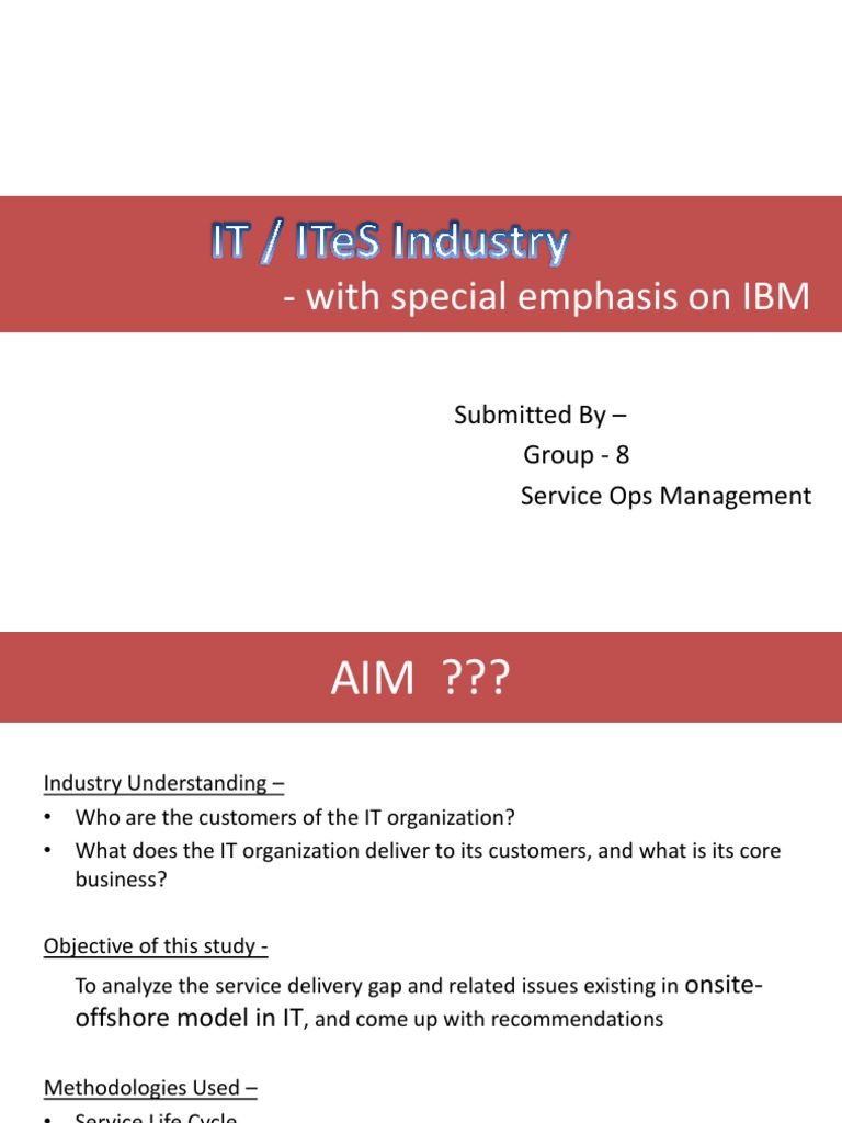 IBM Service Delivery Gap Analysis | PDF | Itil | It Service Management