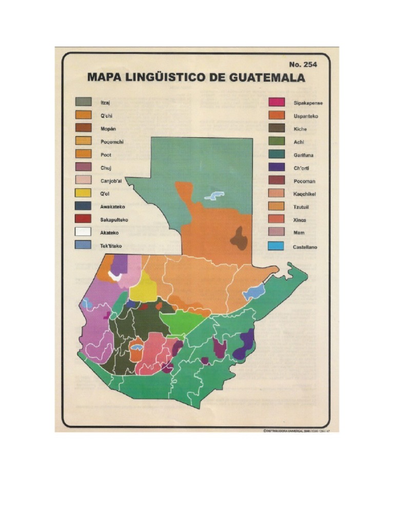 Mapa Linguistico de Guatemala | PDF