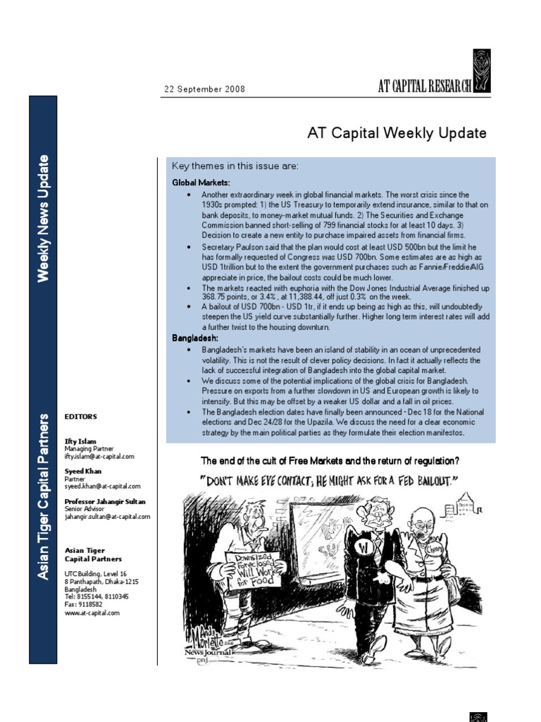At Capital Weekly 22 September 2008 | PDF | Emergency Economic ...