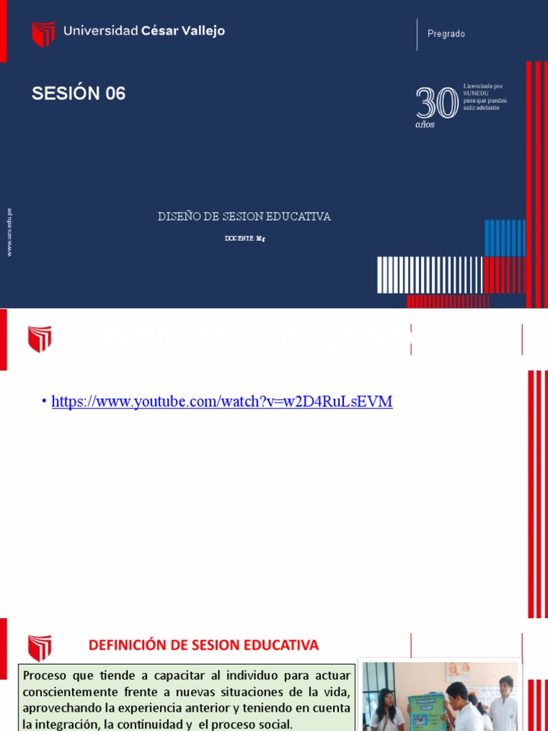 Sesion 6 | PDF | Evaluación | Aprendizaje