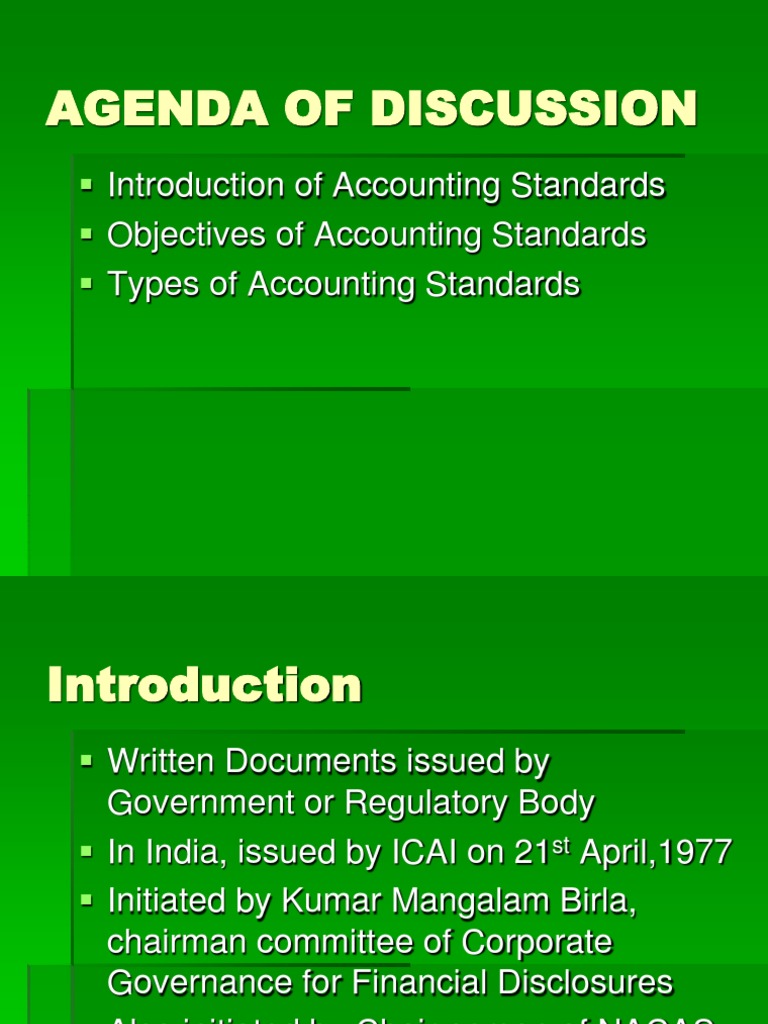 Overview of Accounting Standards in India | PDF | International ...