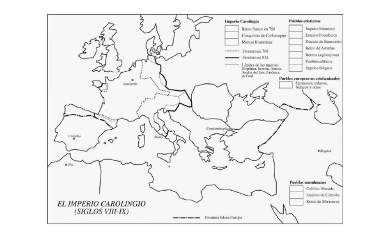 Mapa y Regiones Imperio Carolingio | PDF