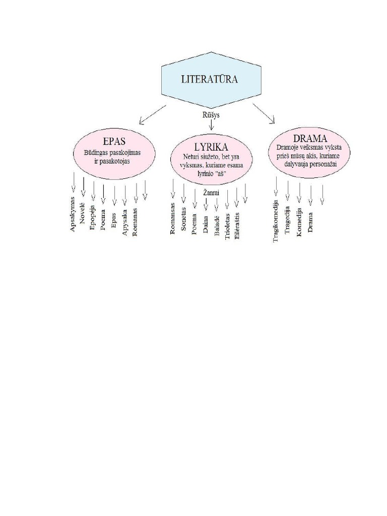 Funkciniai Stiliai, Literatūros Rūšys | PDF