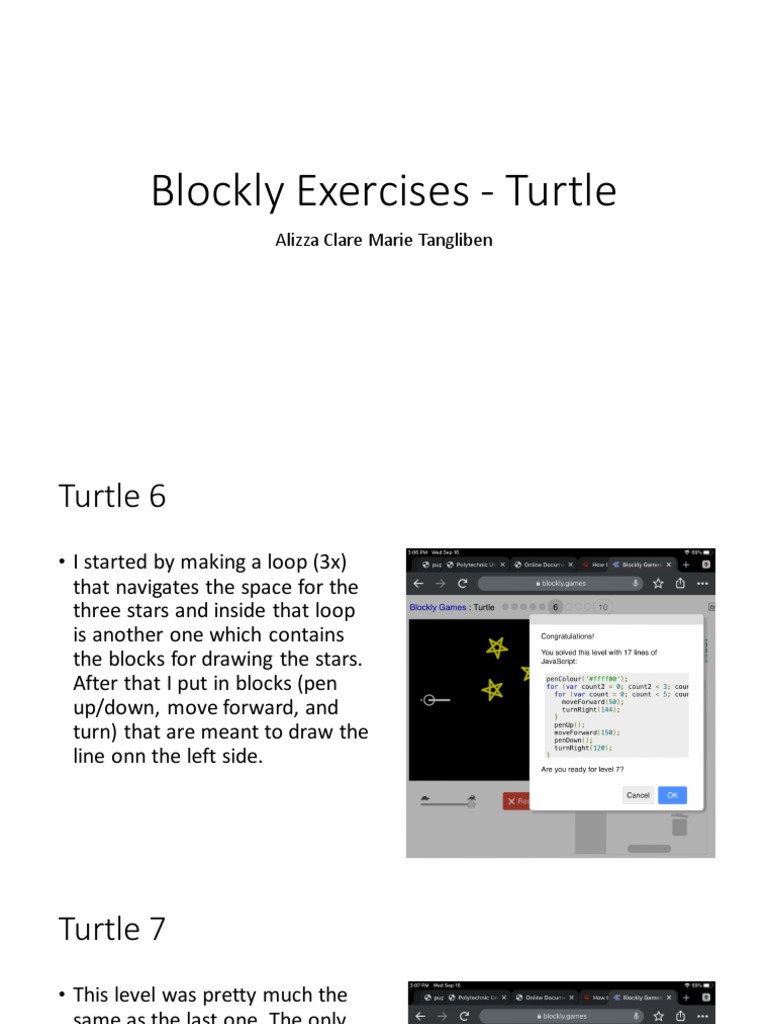 Turtle Blockly | PDF