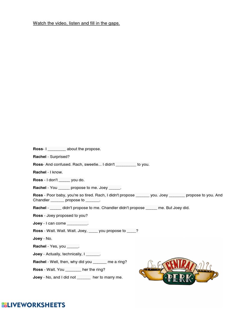 Friends Simple Past | PDF