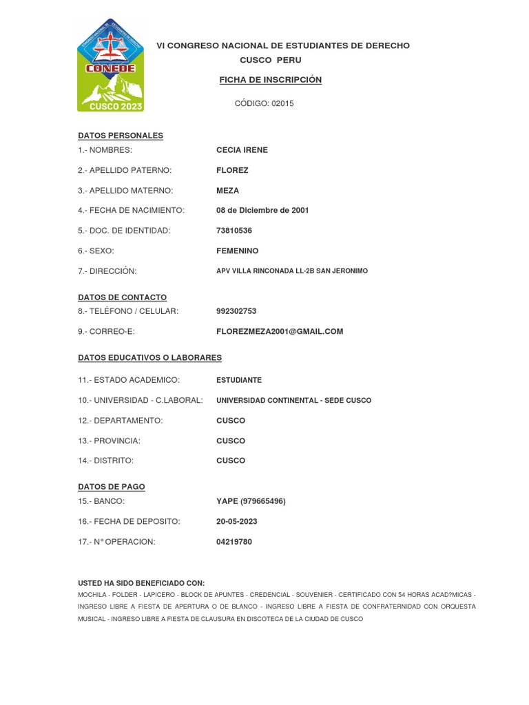 Florez Meza Cecia Irene | PDF