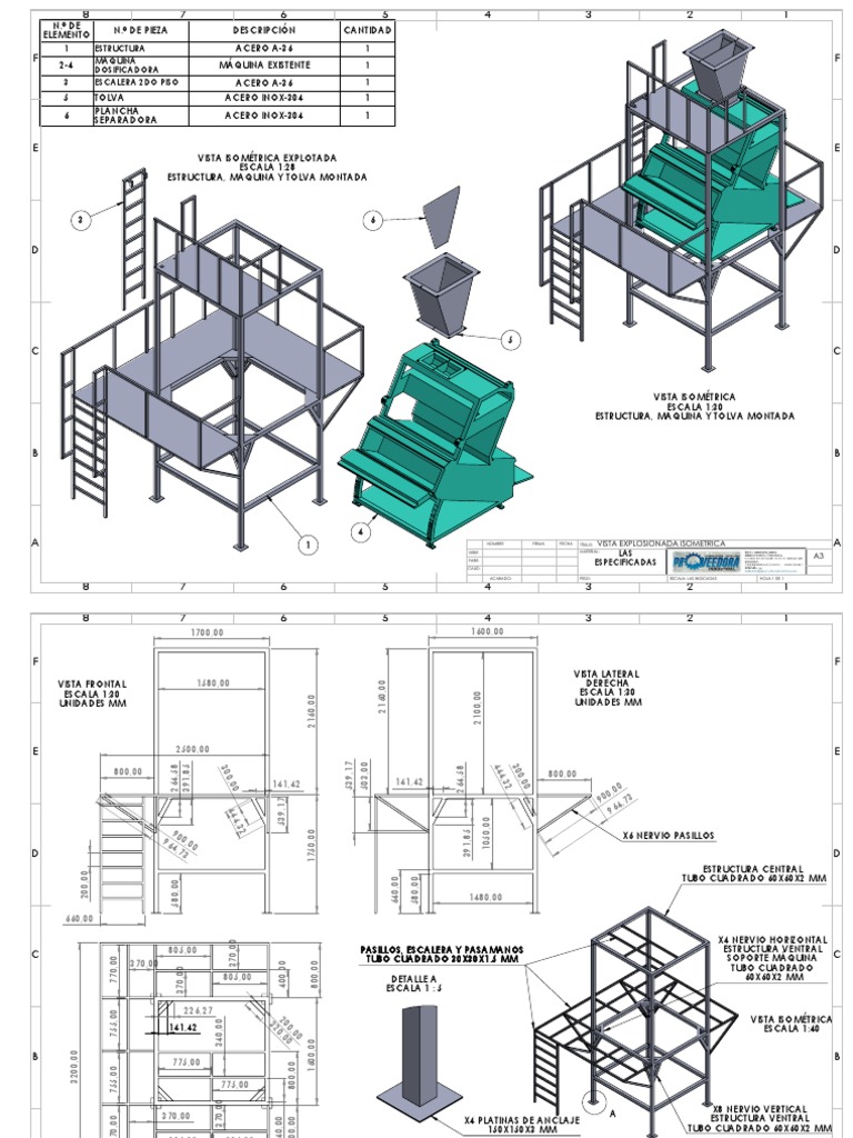 Planos Ensamble Estructura-1 | PDF