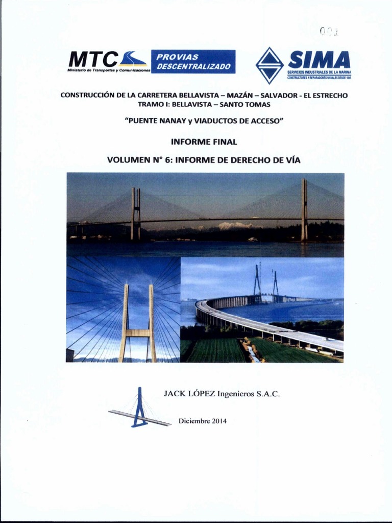 1882.inf Final - Vol-N. 6 Informe de Derecho de Via | PDF | Justicia | Crimen y violencia