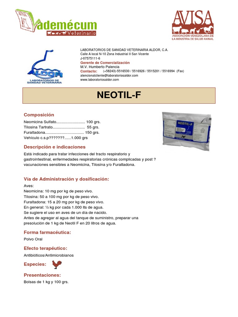 Neotil-F: Composición | PDF