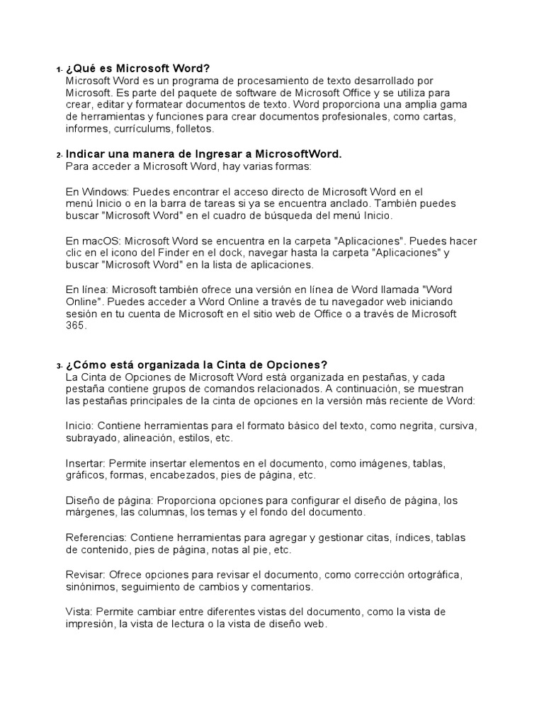 Document 3 Ejercicios De Word Pdf