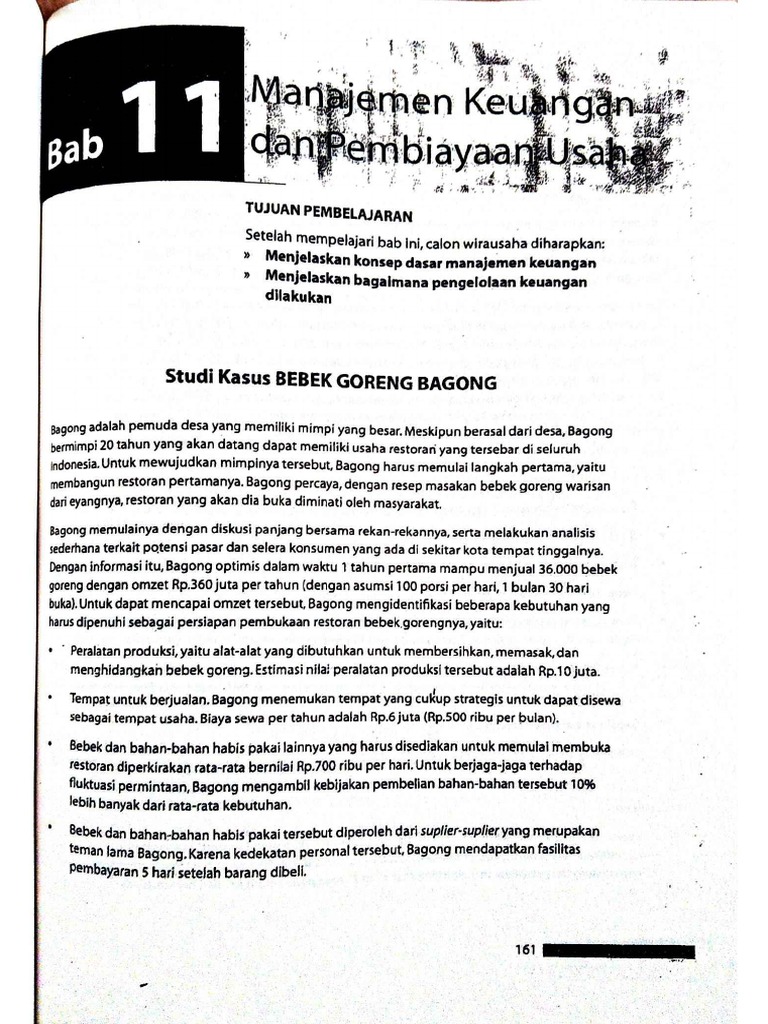 BAB 11 KWU _ Manajemen Keuangan dan Pembiayaan Usaha | PDF