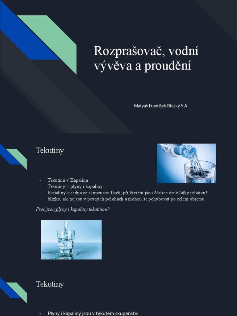 Rozprasovac Vodni Vyveva A Proudeni | PDF