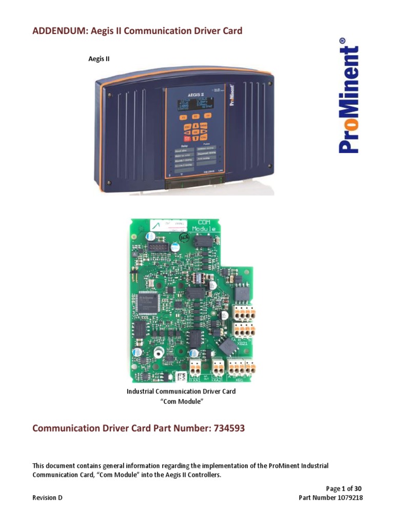 Aegis II Communication Driver Overview | PDF | Internet Protocols ...
