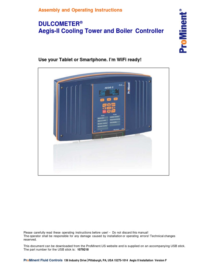 Aegis II Installation and Operating Manual Ver F | PDF