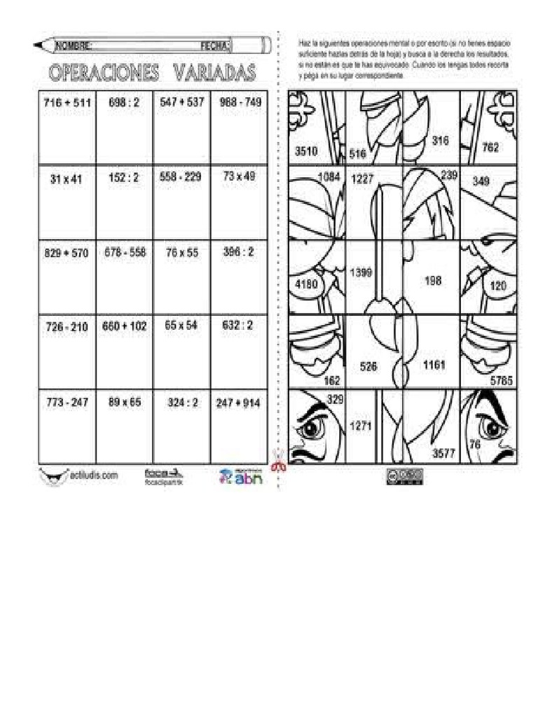 Guias Entretenidas Operatoria Basica | PDF