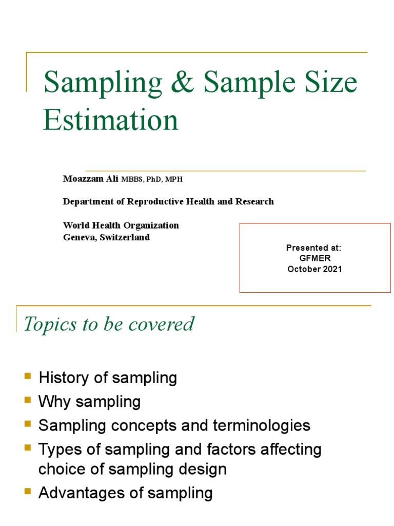 4 1 Sampling Techniques Ali 2021 Pdf Sampling Statistics Survey Methodology