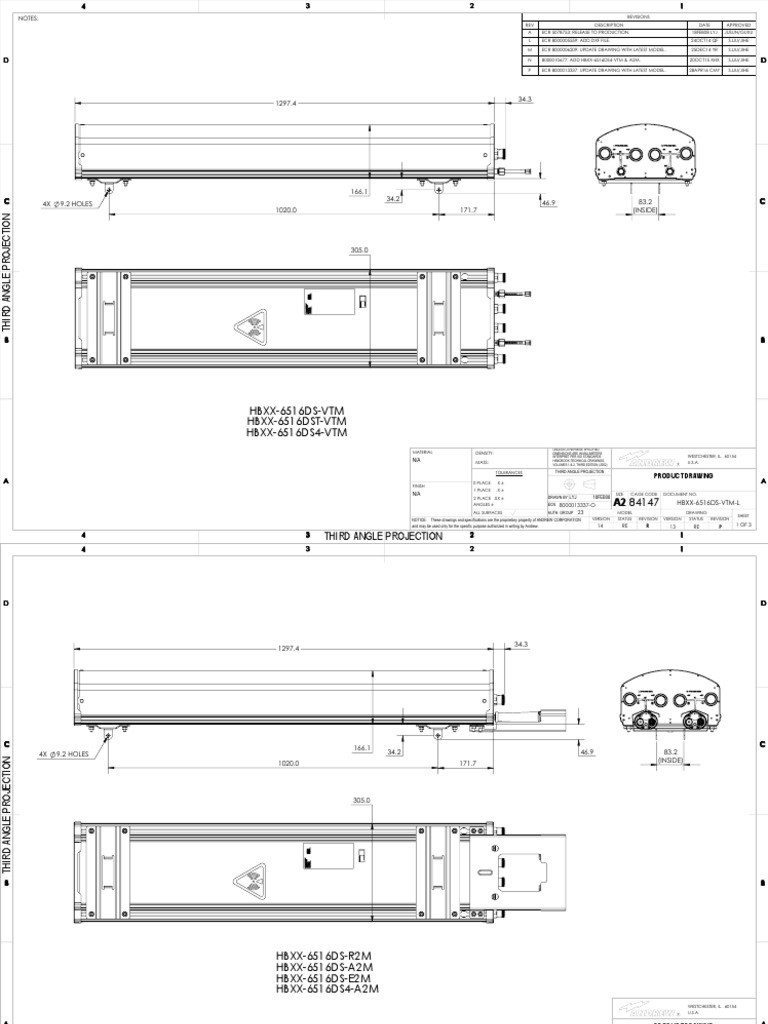 HBXX-6516DS-VTM Line Drawing | PDF