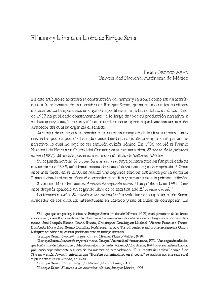 Humor e Ironía | PDF