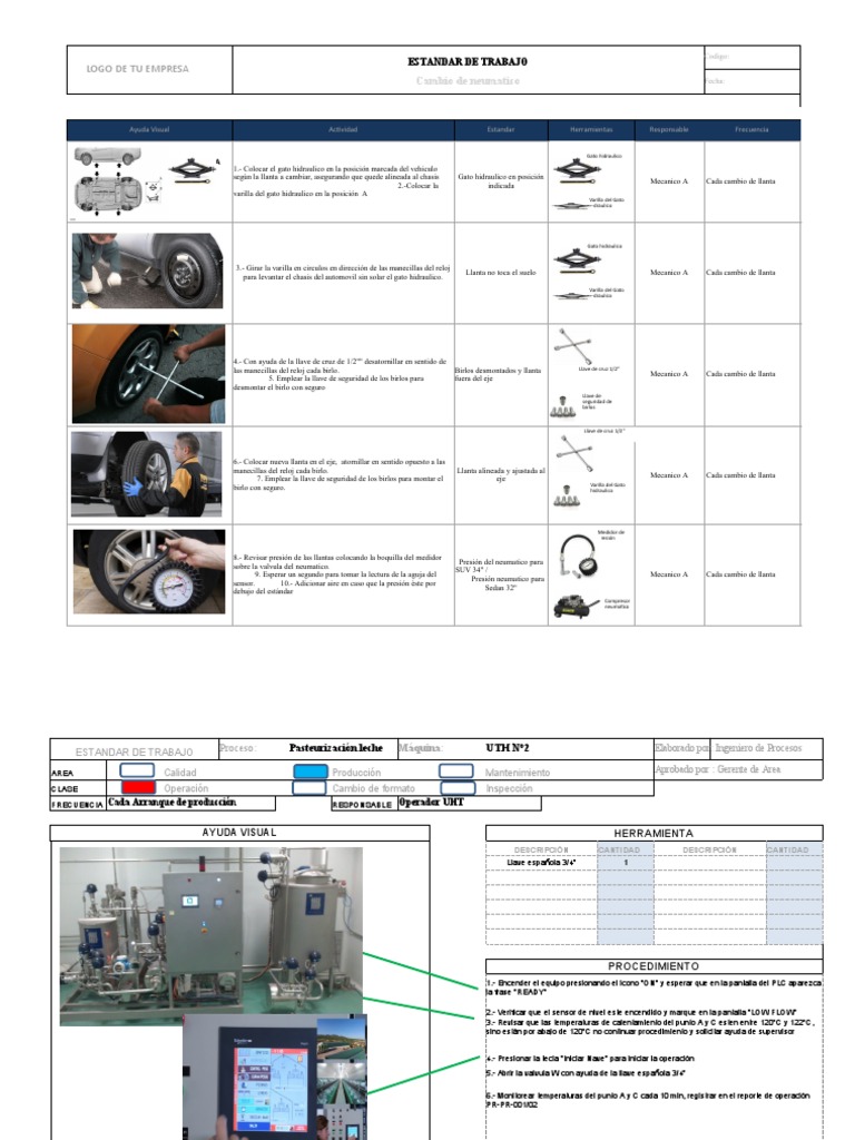 Formato Estandar de Trabajo | PDF