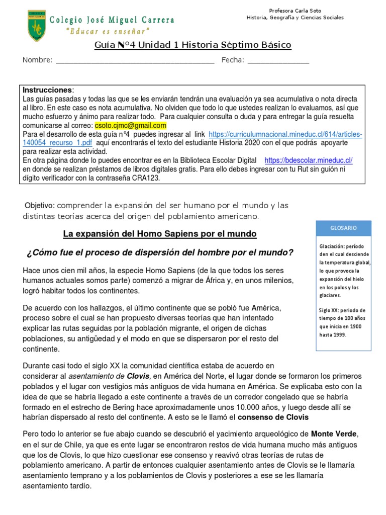Historia Séptimo-Básico Guía-4 | PDF | Ciencias de la Tierra