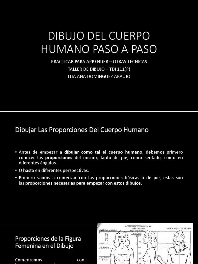 Dibujo Del Cuerpo Humano Paso A Paso Pdf Pdf