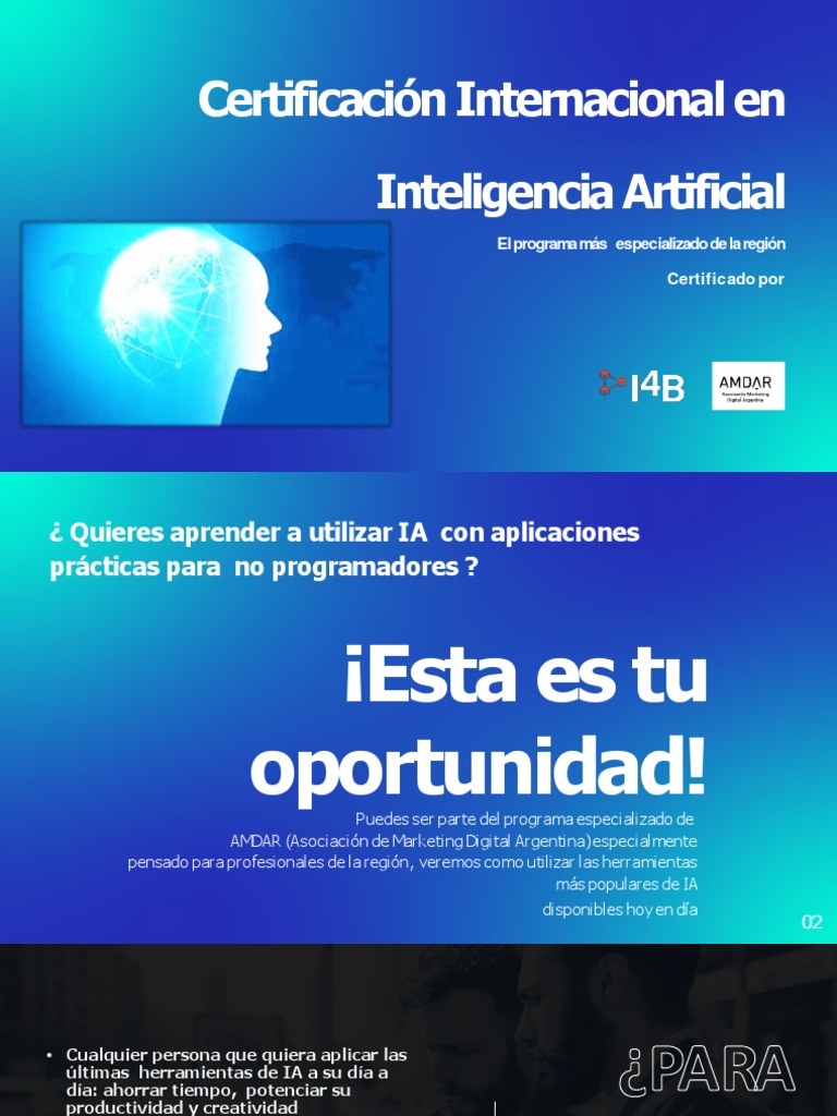 Curso Inteligencia Artificial Certificación Internacional | PDF