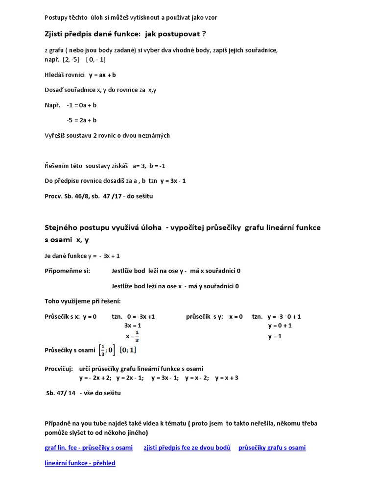 Zjisti Predpis Dane Funkce PDF | PDF